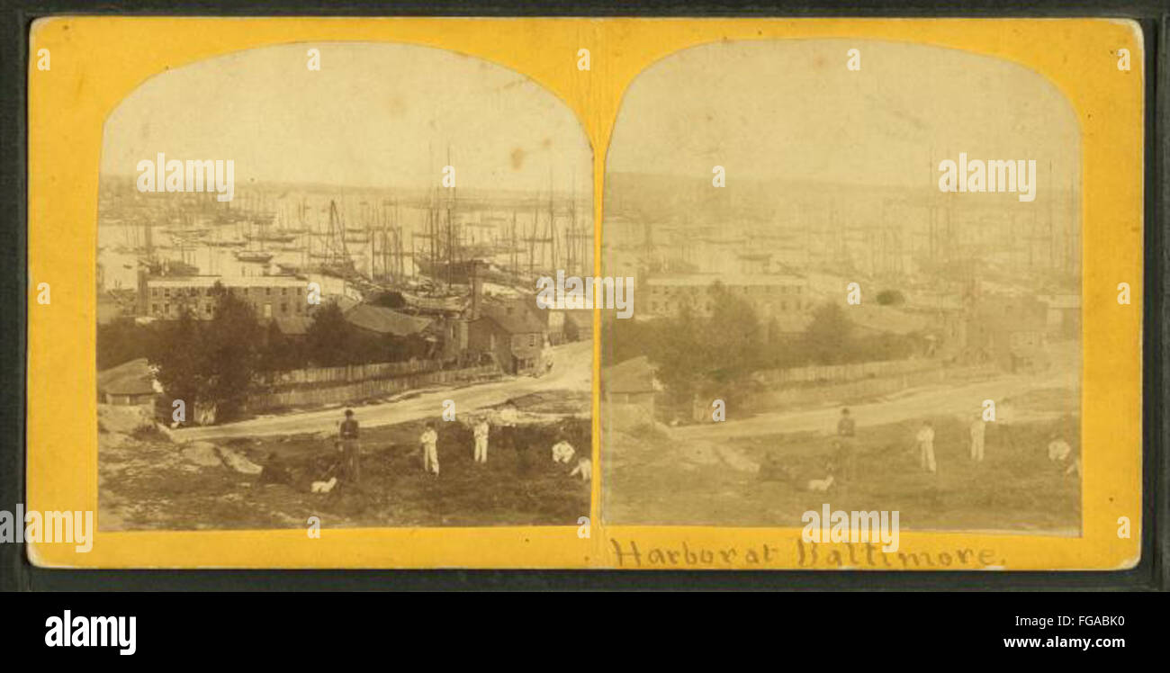 Baltimore harbor 19th century hi-res stock photography and images - Alamy