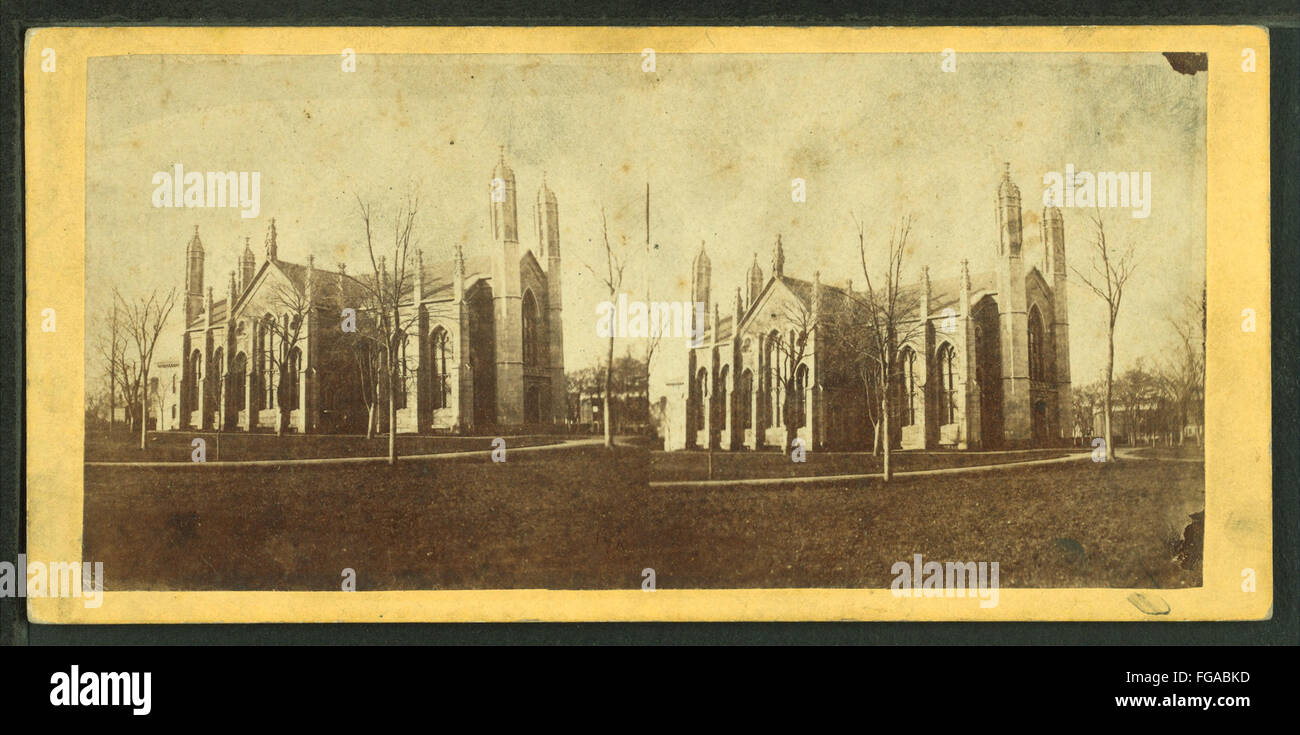 This photograph by E. & H.T. Anthony shows Harvard College in Cambridge ...
