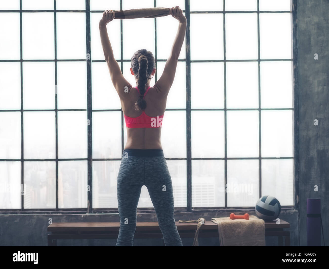 Body mind workout in loft hi-res stock photography and images - Alamy