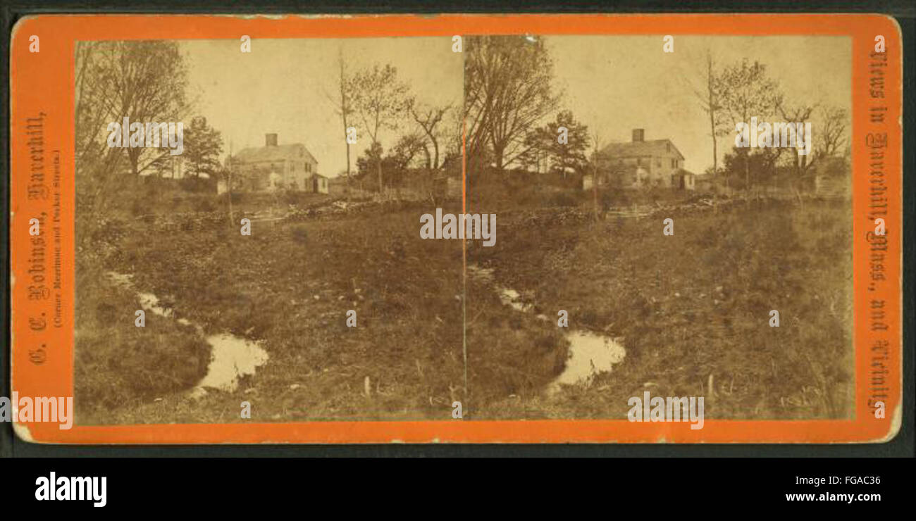 A photograph by Godfrey Clive Robinson showing the home of John ...