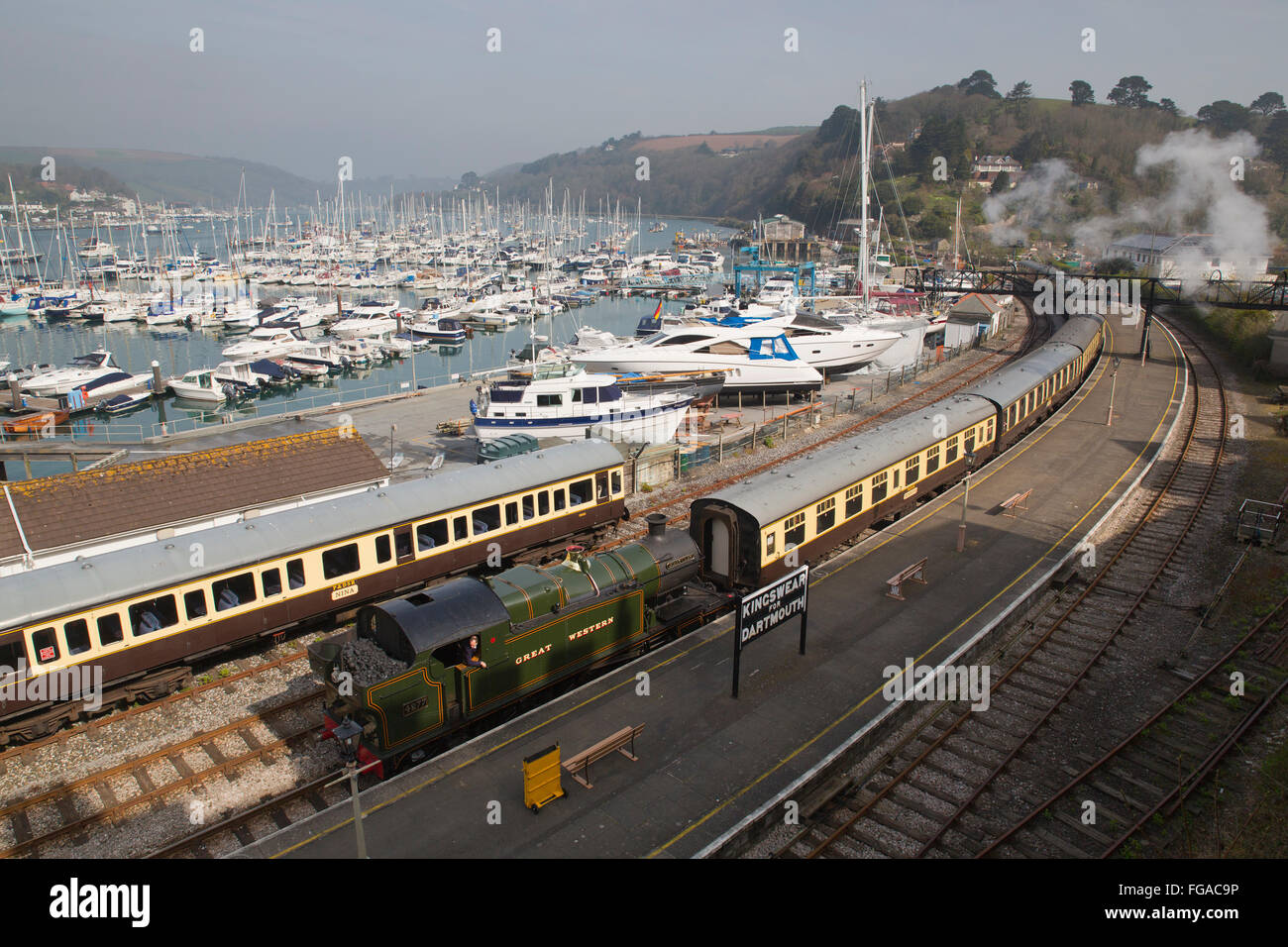 Dartmouth Steam Railway; Devon; UK Stock Photo - Alamy