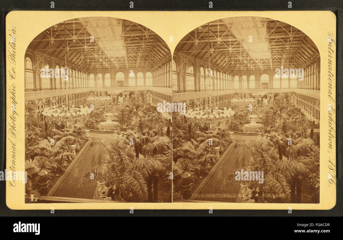 This image from Centennial Photographic Co. shows the Horticultural ...