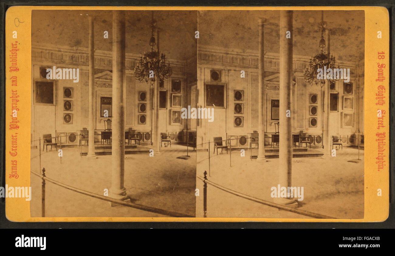 This photograph by James Cremer shows the Independence Chamber, a ...