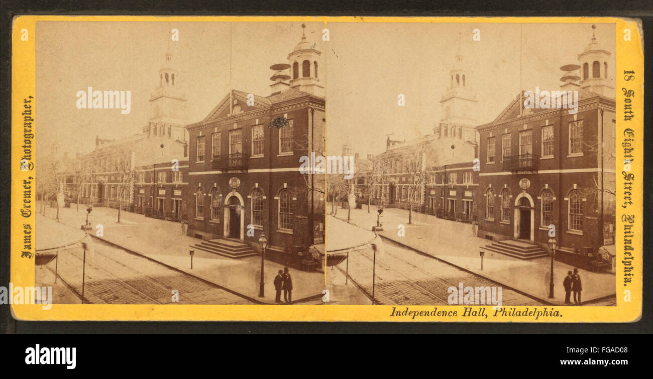 A photograph of Independence Hall in Philadelphia, taken by James ...