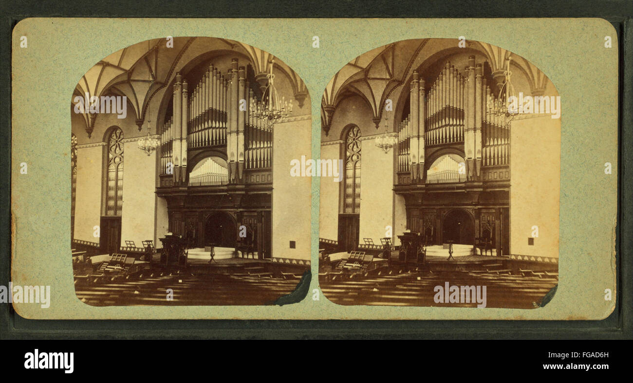 A photograph showing the interior of a Baptist Chapel, taken by H.M ...