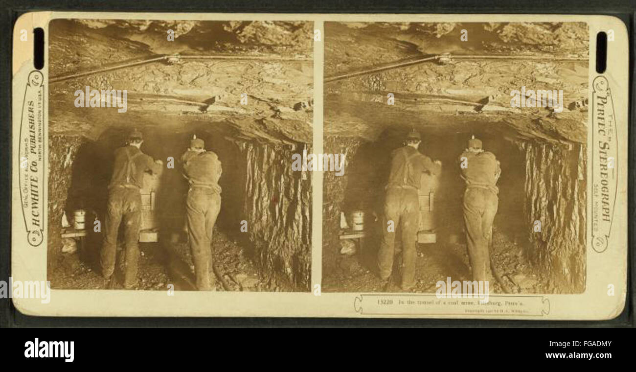 A stereoscopic photograph from the Robert N. Dennis collection showing ...