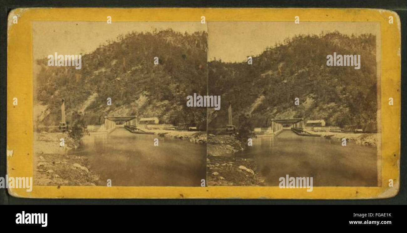 A stereoscopic photograph from the Robert N. Dennis collection showing ...
