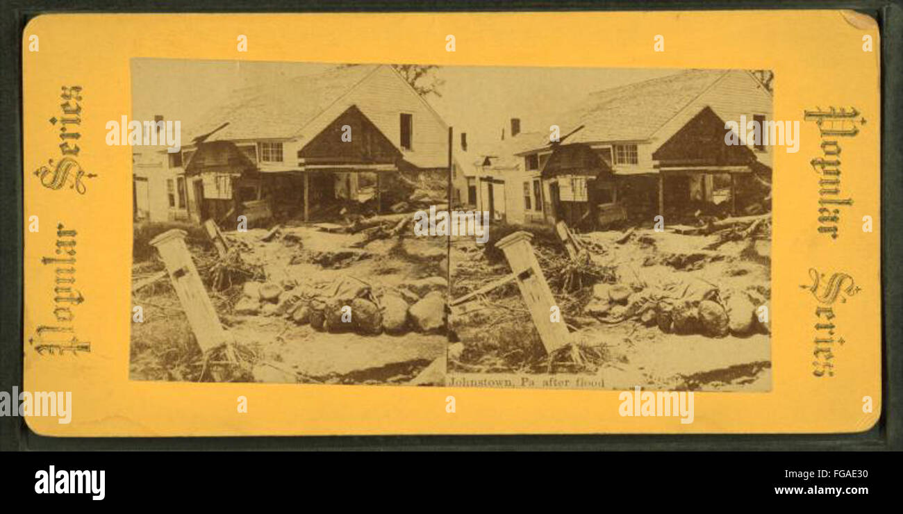 This photograph from the Robert N. Dennis collection shows Johnstown ...