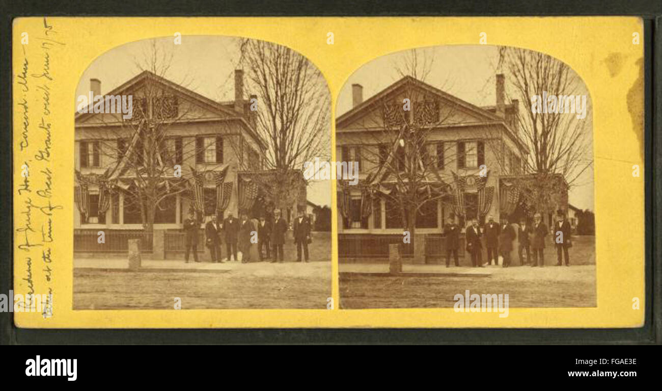 A photograph of Judge Hoar's residence, from the Robert N. Dennis ...