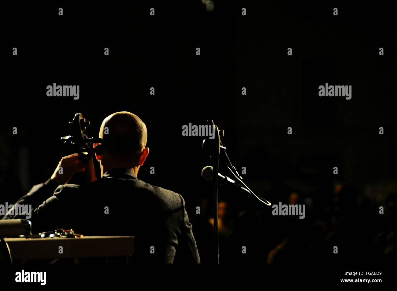 Concert stage rear view hi-res stock photography and images - Alamy