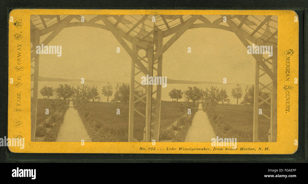 This photograph by Nathan W. Pease captures Lake Winnipesaukee from ...