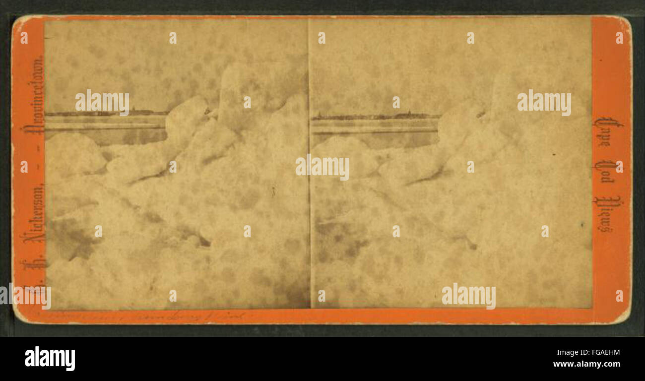 This image depicts a large ice formation, capturing the natural frozen ...