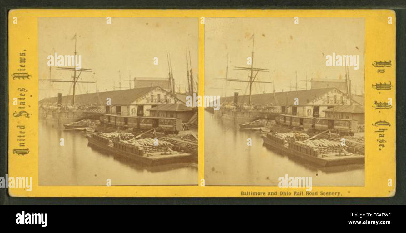 This photograph by William M. Chase captures the Locust Point Depot in ...