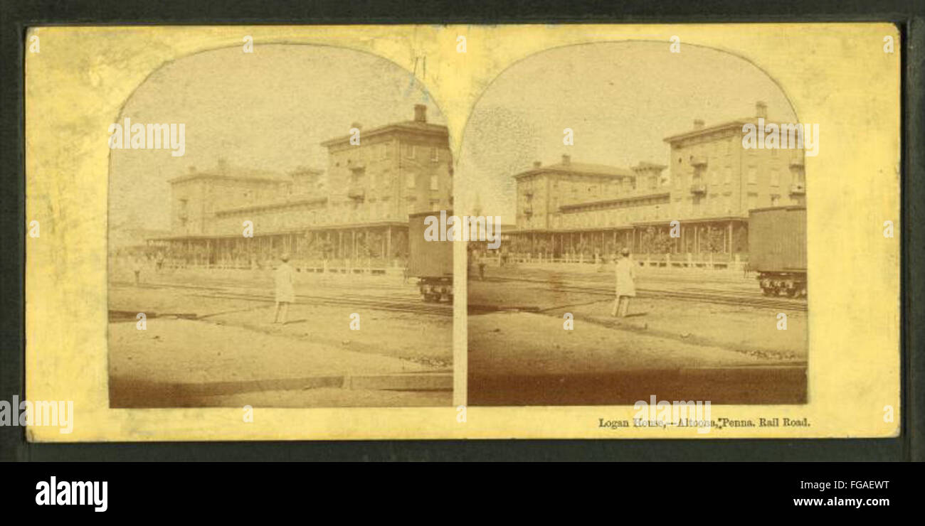 A photograph from the Robert N. Dennis collection showing the Logan ...