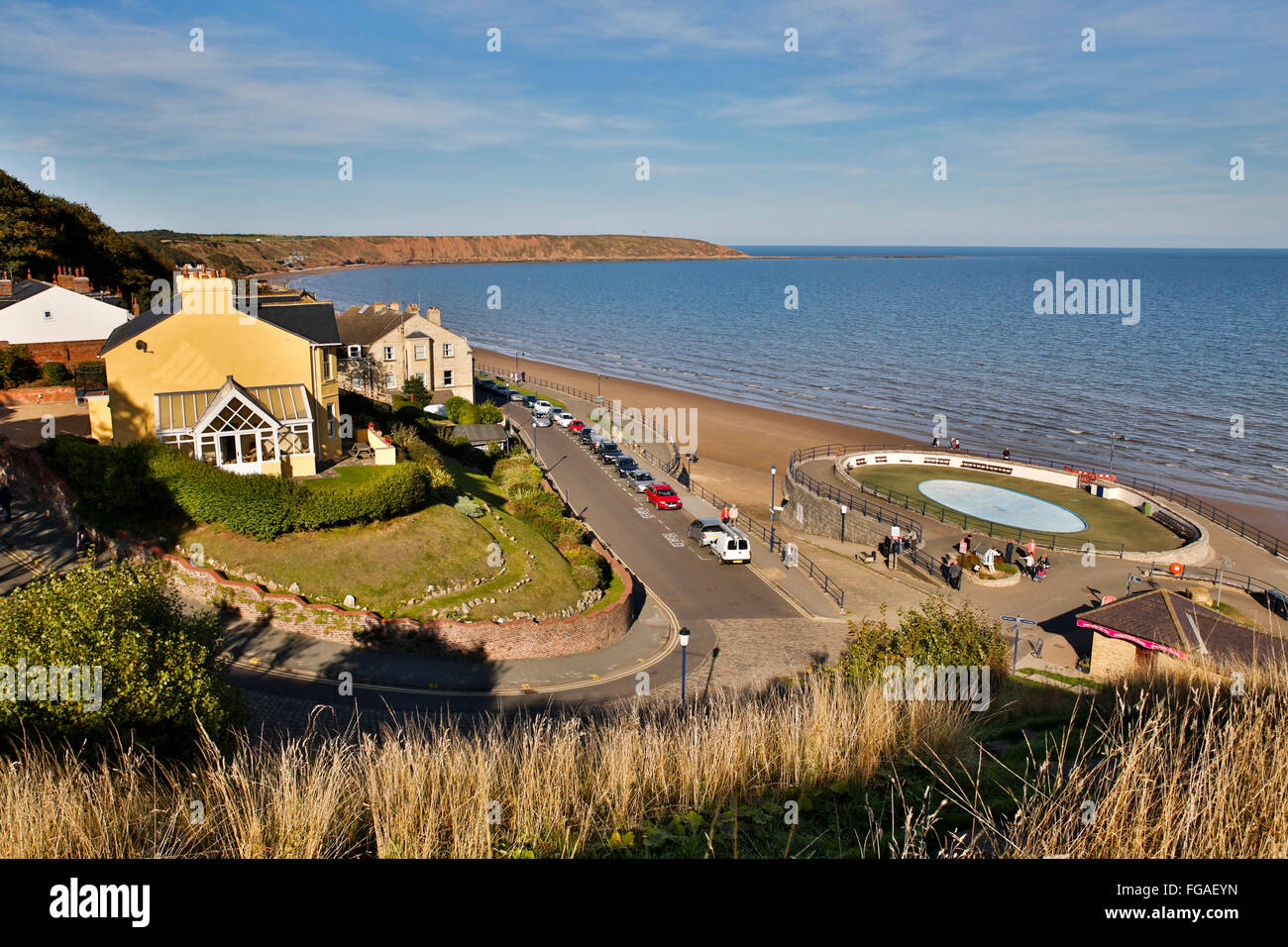 Filey; Looking Towards Filey Brigg; Yorkshire; UK Stock Photo - Alamy