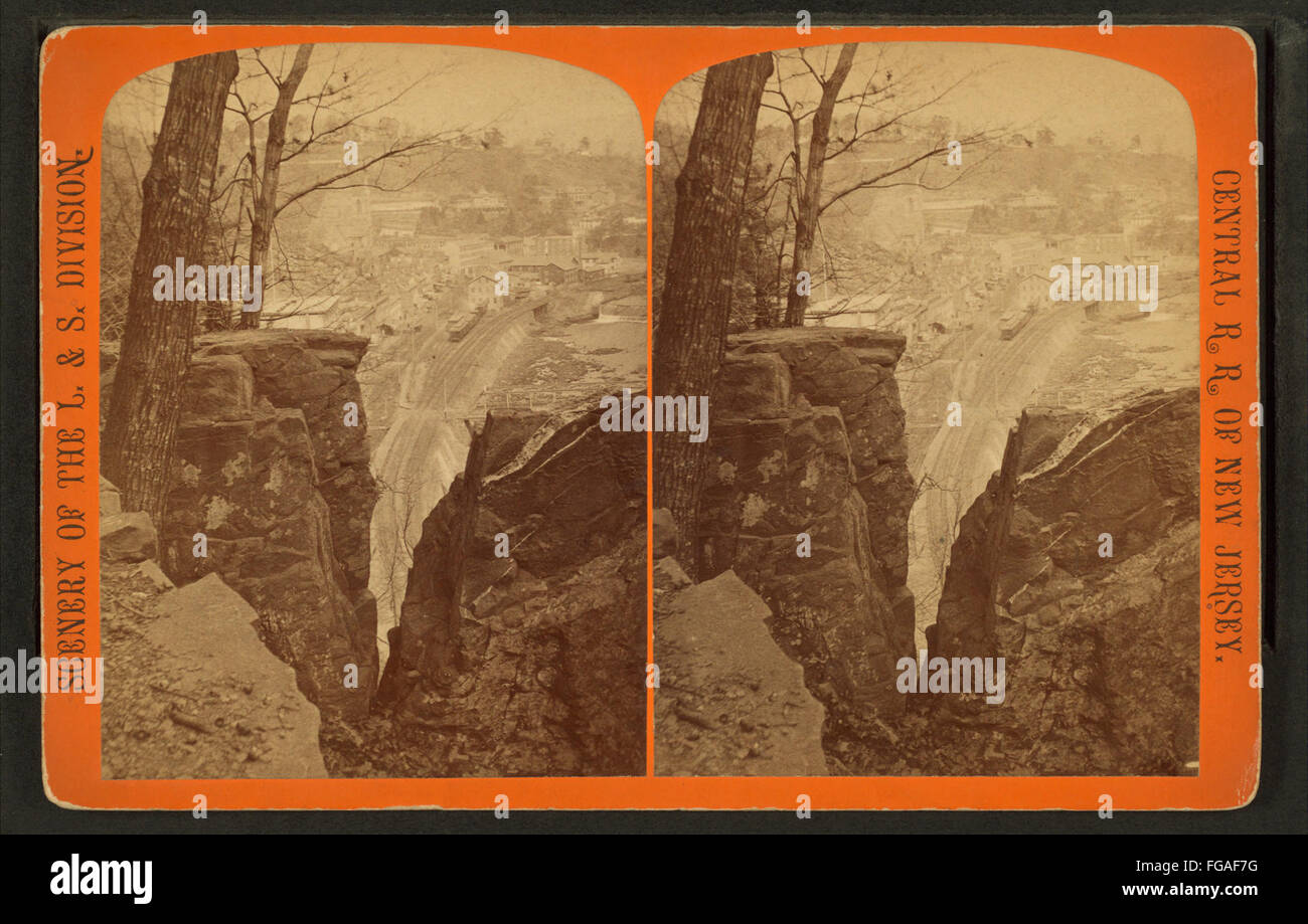 This photograph by George F. Gates shows a view through the cleft in ...