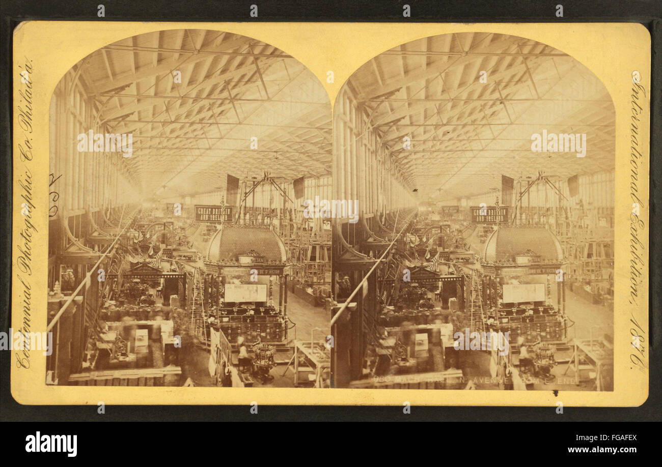 A photograph of Machinery Hall, captured from the East End, by ...