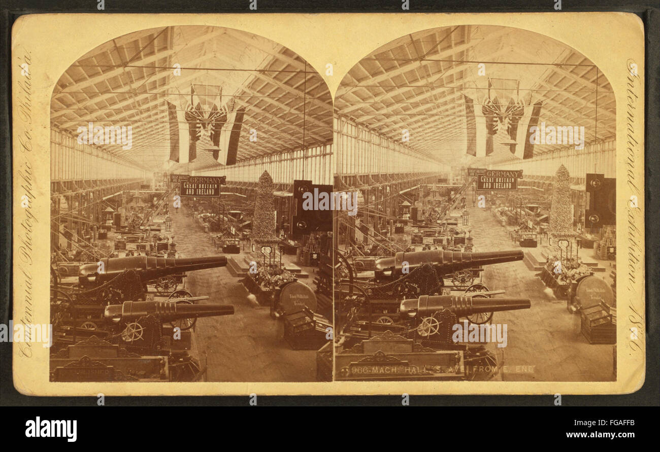Photograph by Centennial Photographic Co. showing Machinery Hall ...