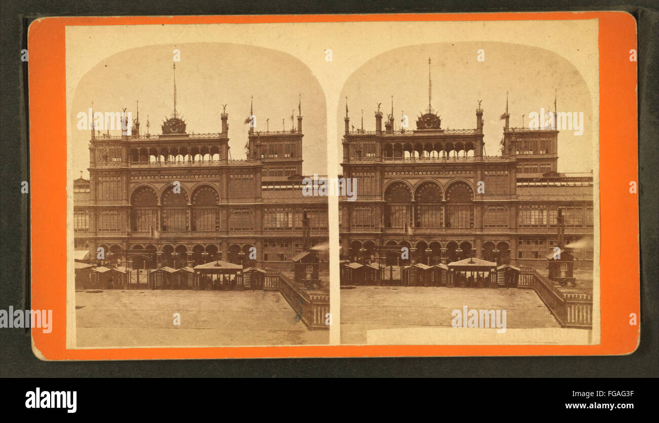 Photograph showing the main entrance of a large building, highlighting ...