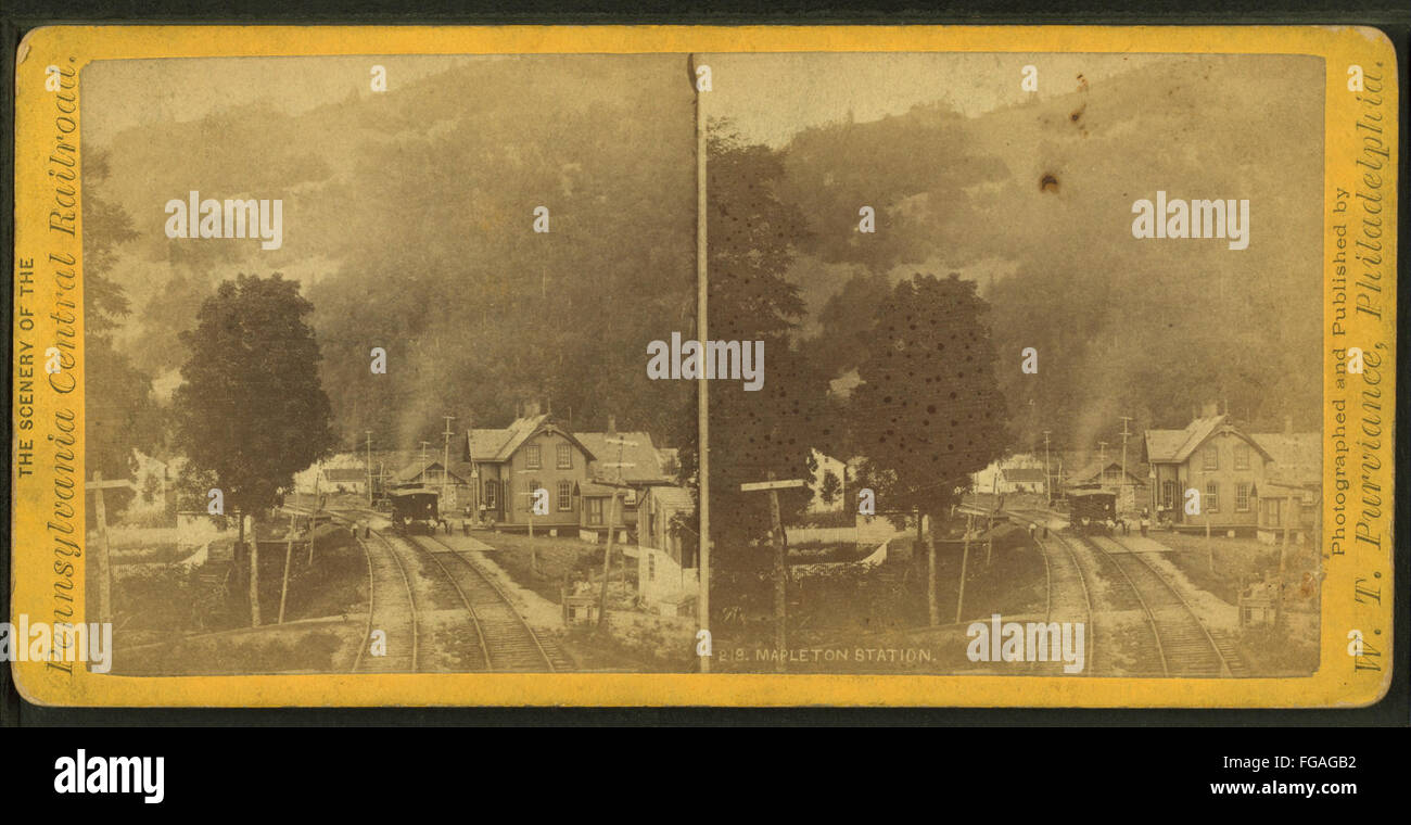 This photograph by William T. Purviance shows Mapleton Station ...