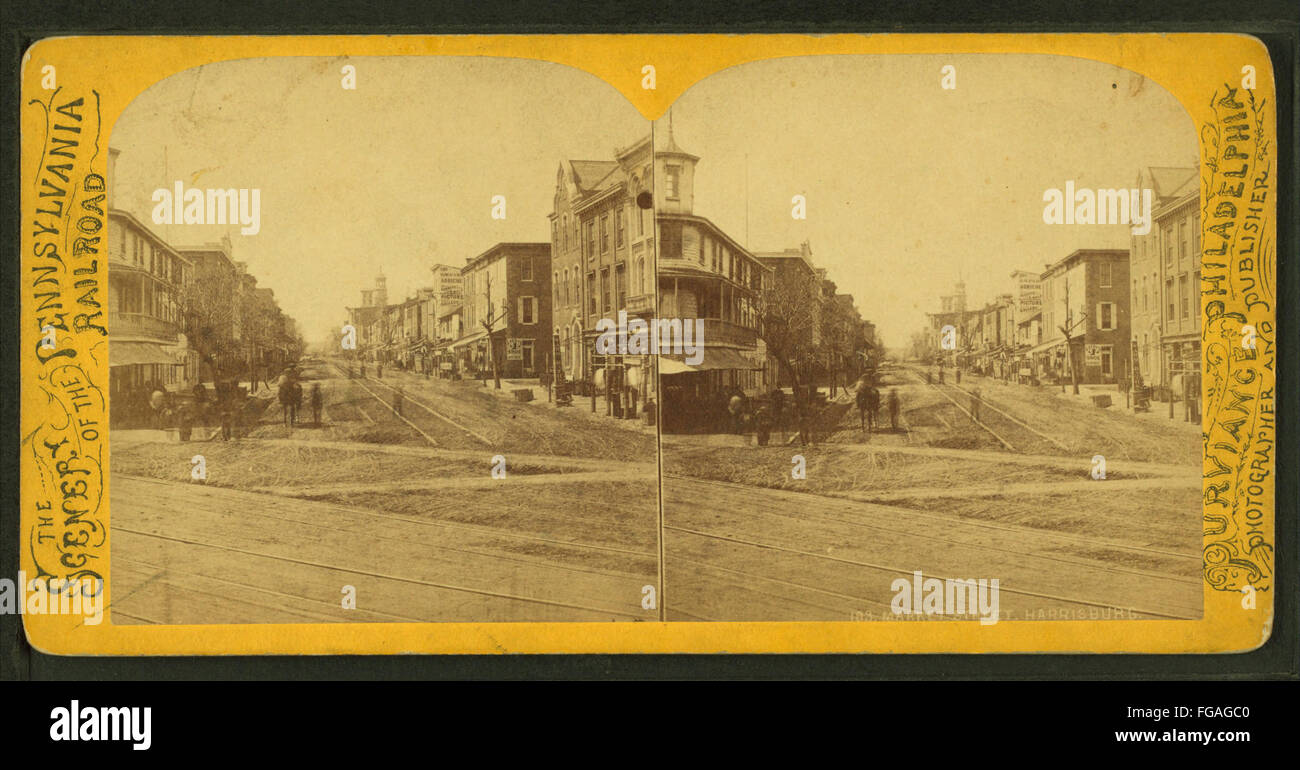 This photograph by William T. Purviance shows Market Street in ...