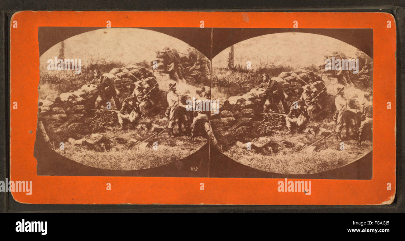 A stereoscopic view showing a right-angle perspective along a stone ...