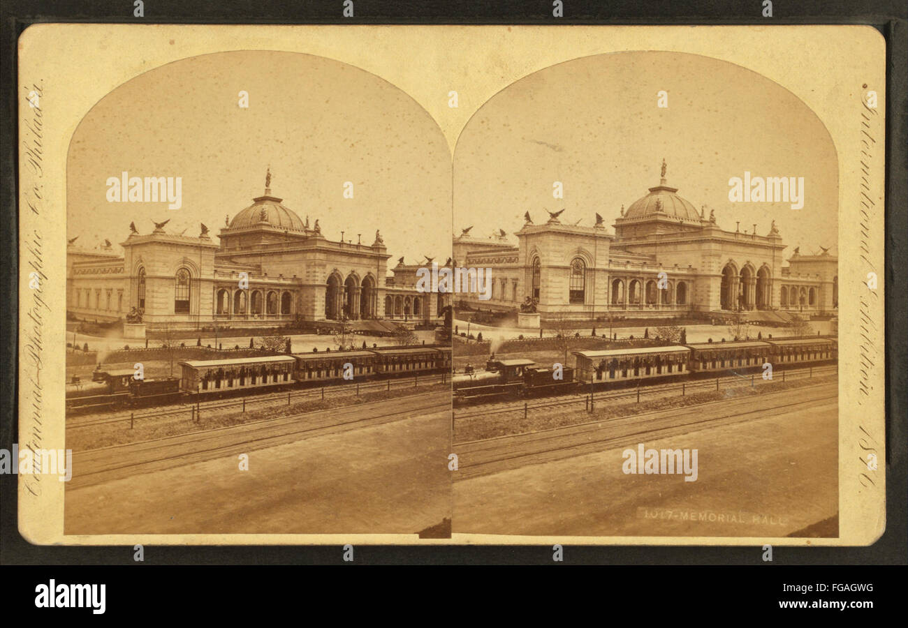 This photograph by Centennial Photographic Co. depicts Memorial Hall ...