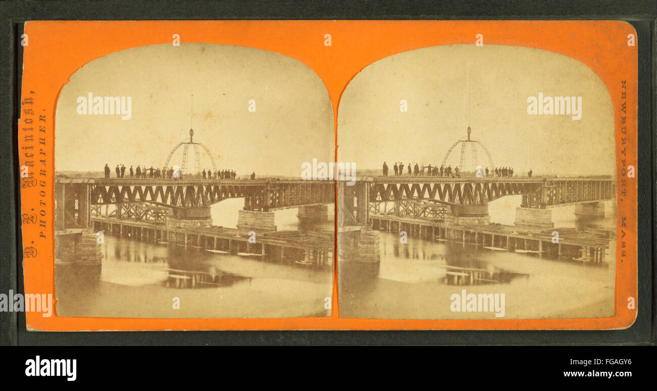 Merrimac bridge, by H. P. McIntosh Stock Photo - Alamy