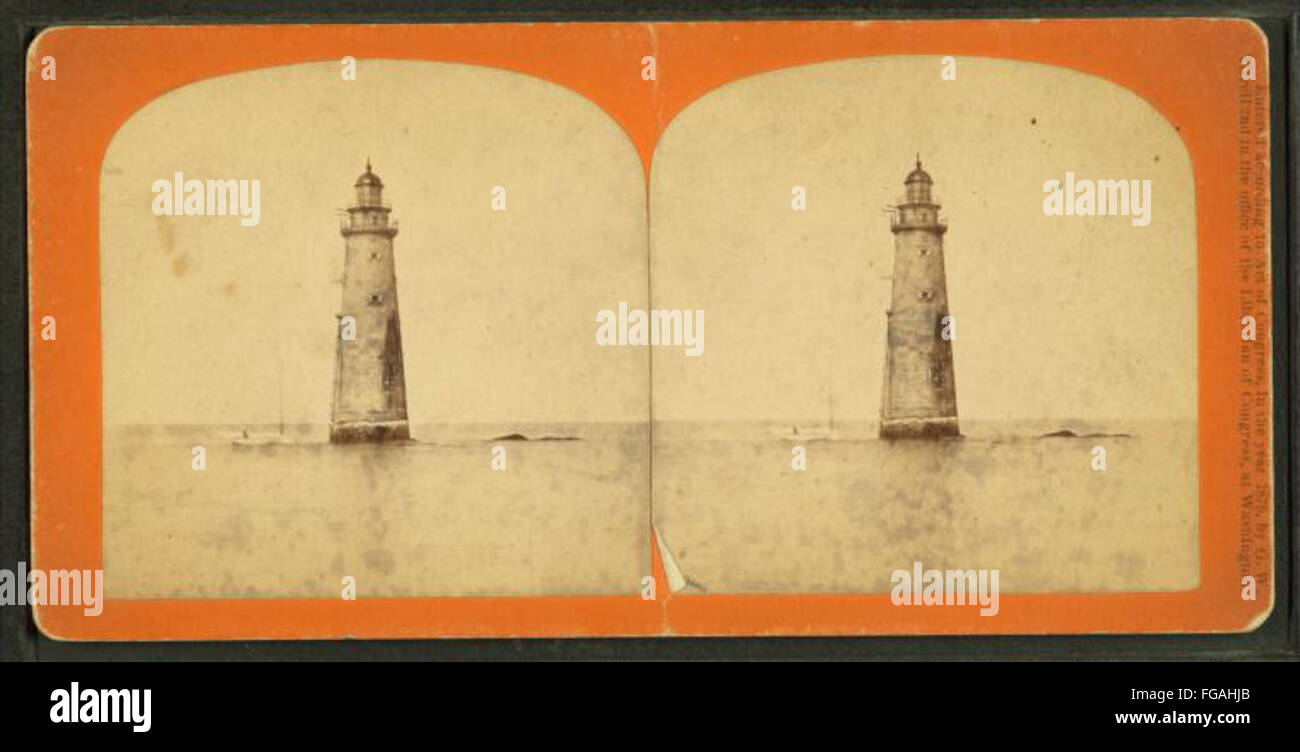 Minot's Ledge Lighthouse, by G. W. Tirrell Stock Photo - Alamy