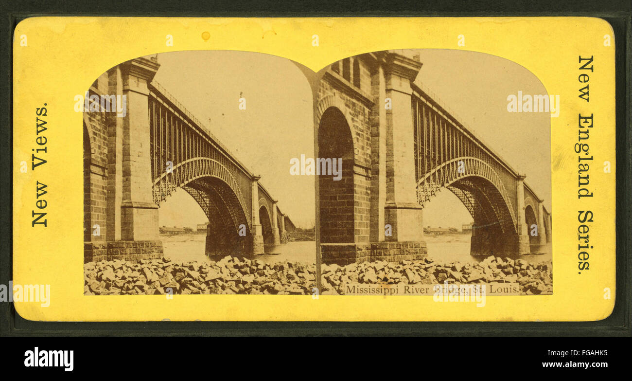 Mississippi River Bridge, St. Louis, Missouri, from Robert N. Dennis ...