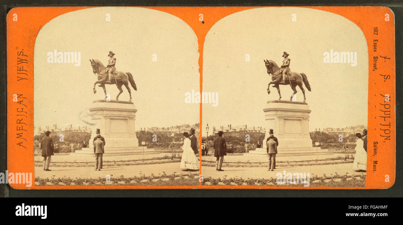 A photograph by John S. Moulton of Ball's statue of George Washington ...