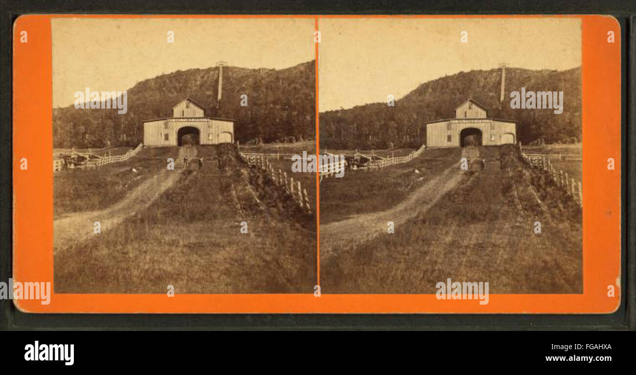 A stereoscopic view of Mount Holyoke, showing the avenue leading up to ...