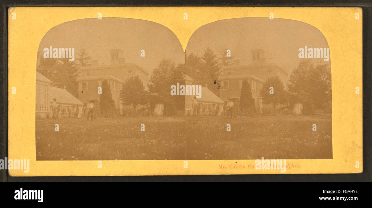 A photograph from the Robert N. Dennis collection showing the house of ...