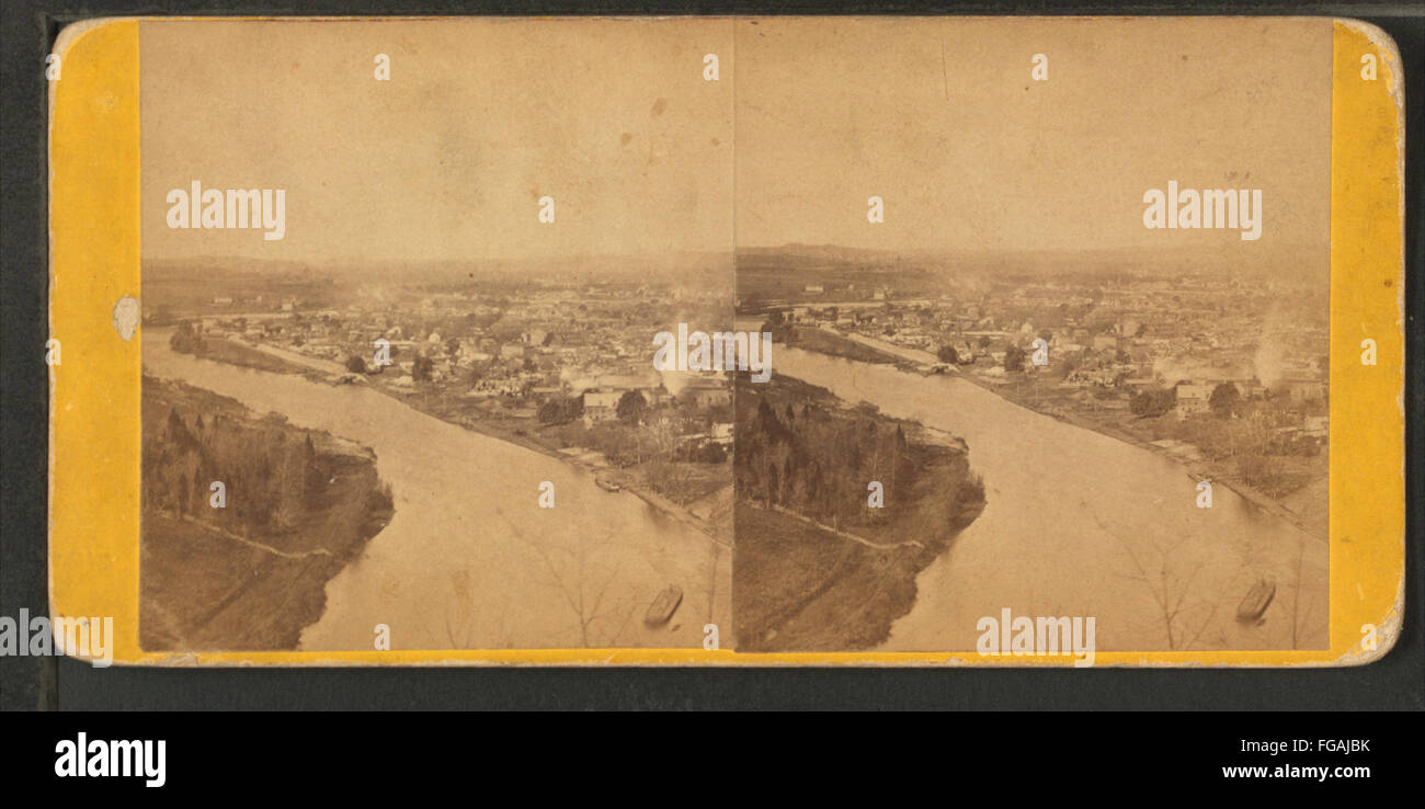 This photograph captures the northeastern part of Reading, Pennsylvania ...