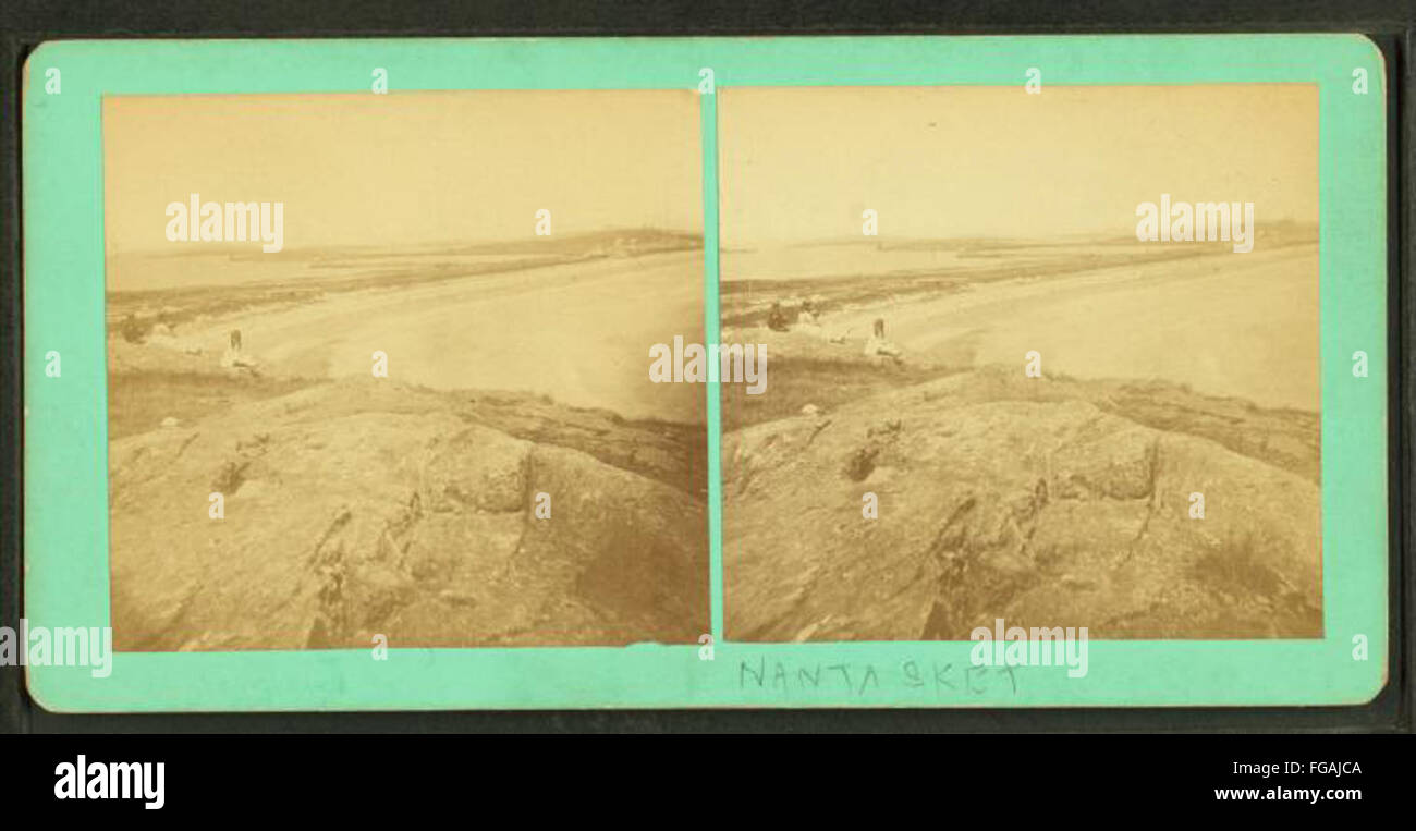 A photograph of Nantasket Beach, taken from the Robert N. Dennis ...