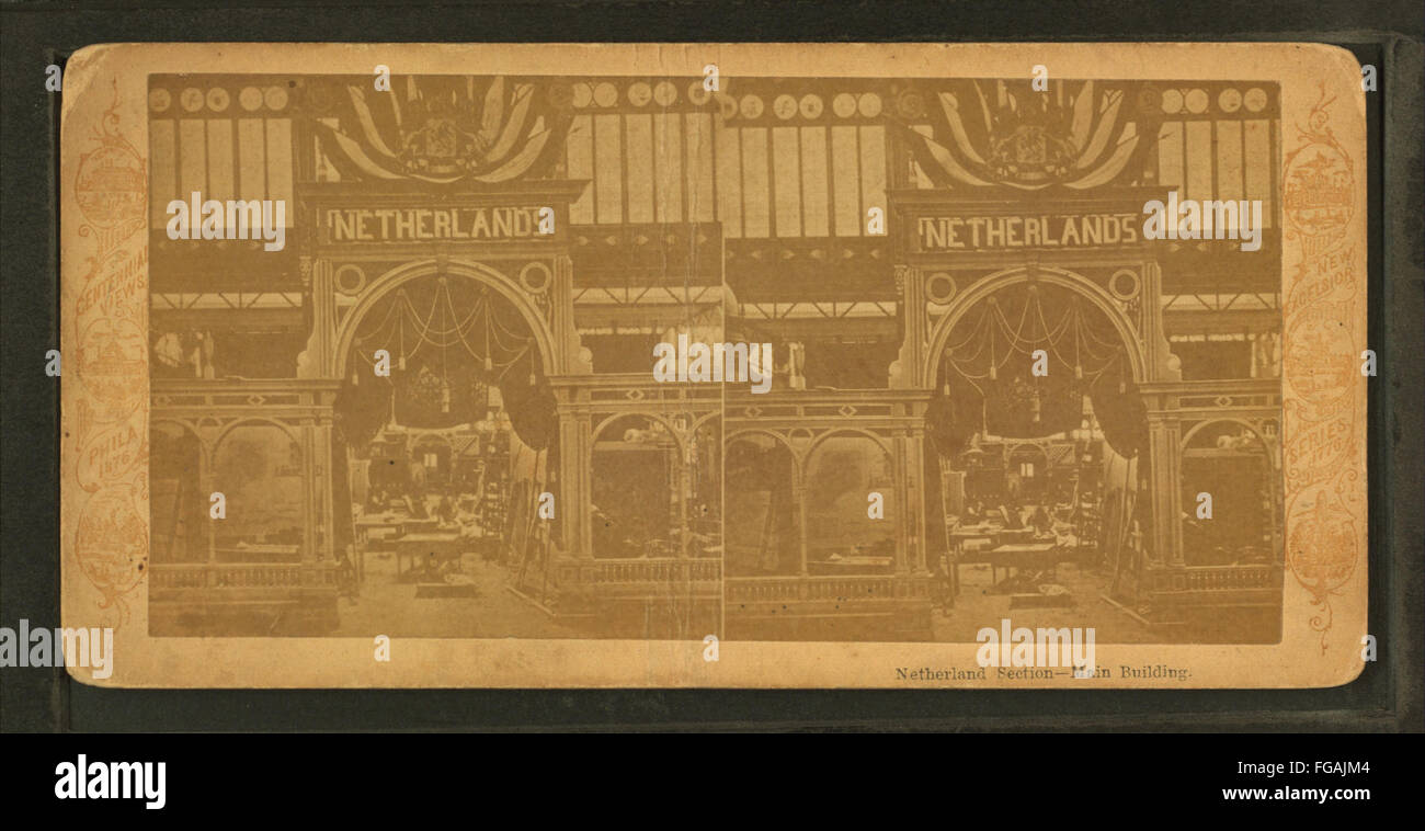 A photograph showing the Netherland section of the Main Building ...