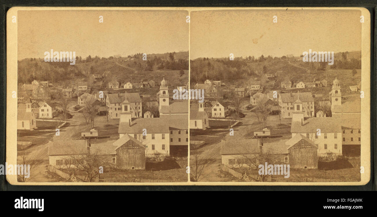 Photograph of New Boston Village in New Hampshire, captured by S.A ...