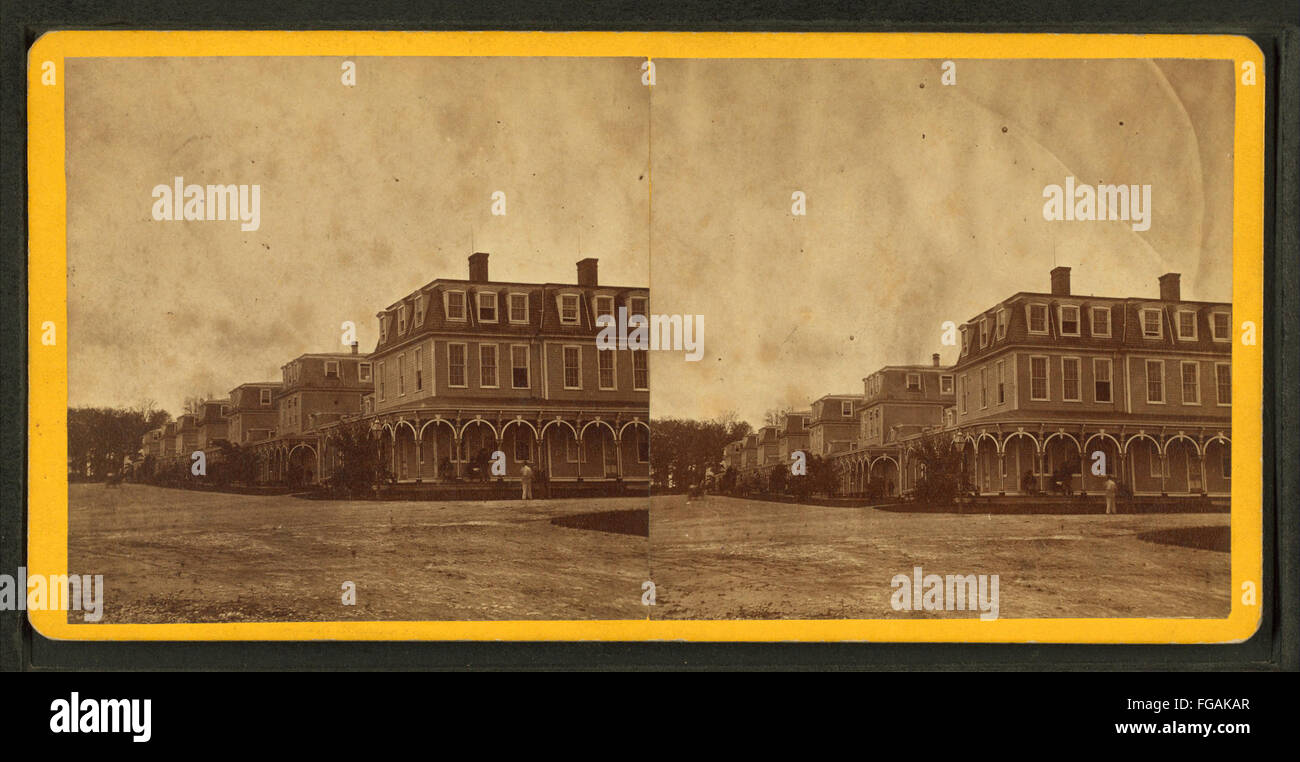 This photograph by Bunker depicts barracks at the National Soldiers ...