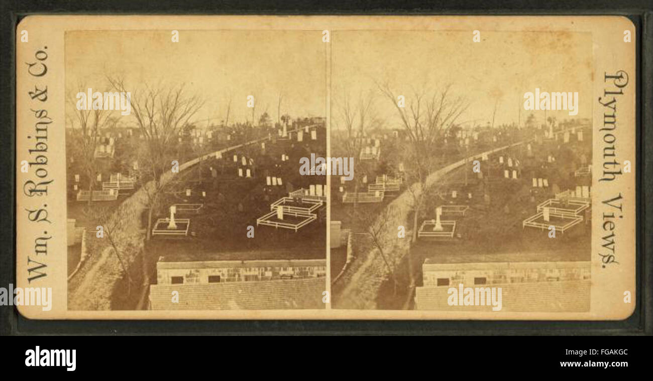 This photograph by William S. Robbins & Co. shows Old Burial Hill, an ...