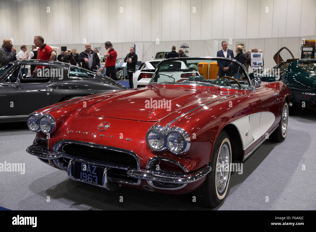 ExCel, London, UK. 18th February, 2016. Red Corvette on show at The ...