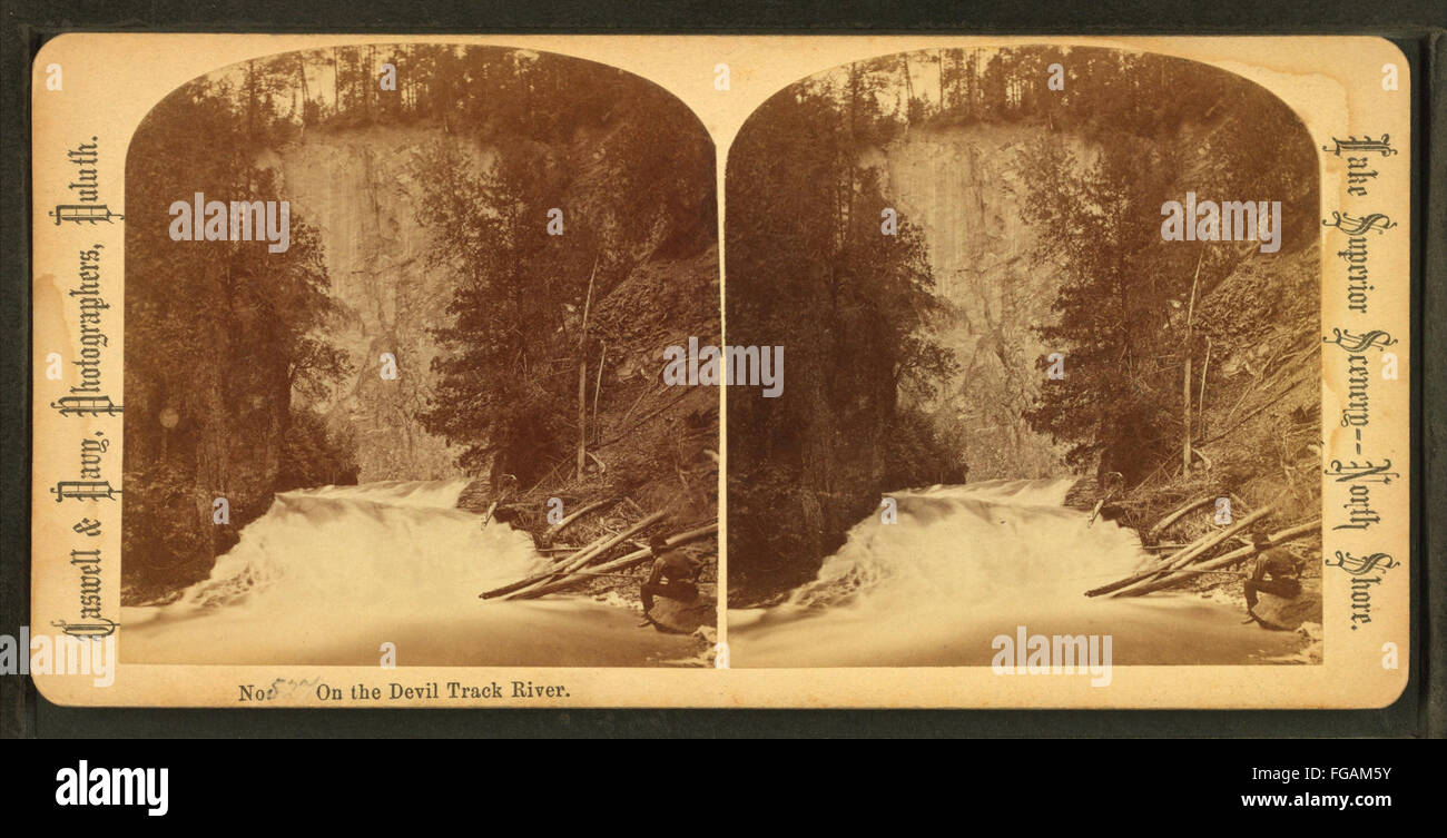 A photograph taken on the Devil Track River, highlighting the serene ...