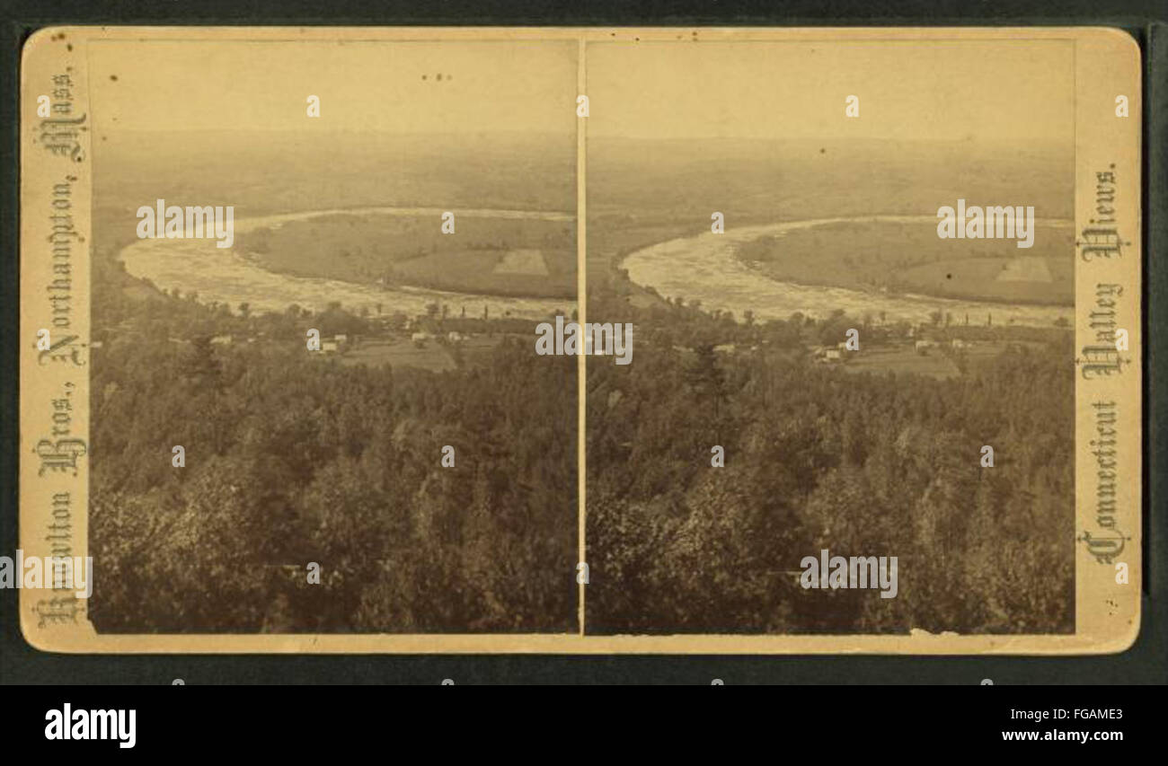 This photograph by Knowlton Bros. captures the ox-bend in the ...