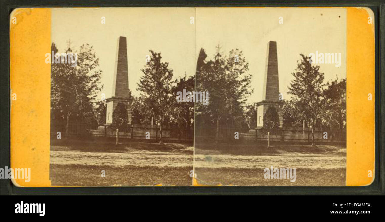 Battle of Wyoming monument, by C. H. Cary Stock Photo - Alamy