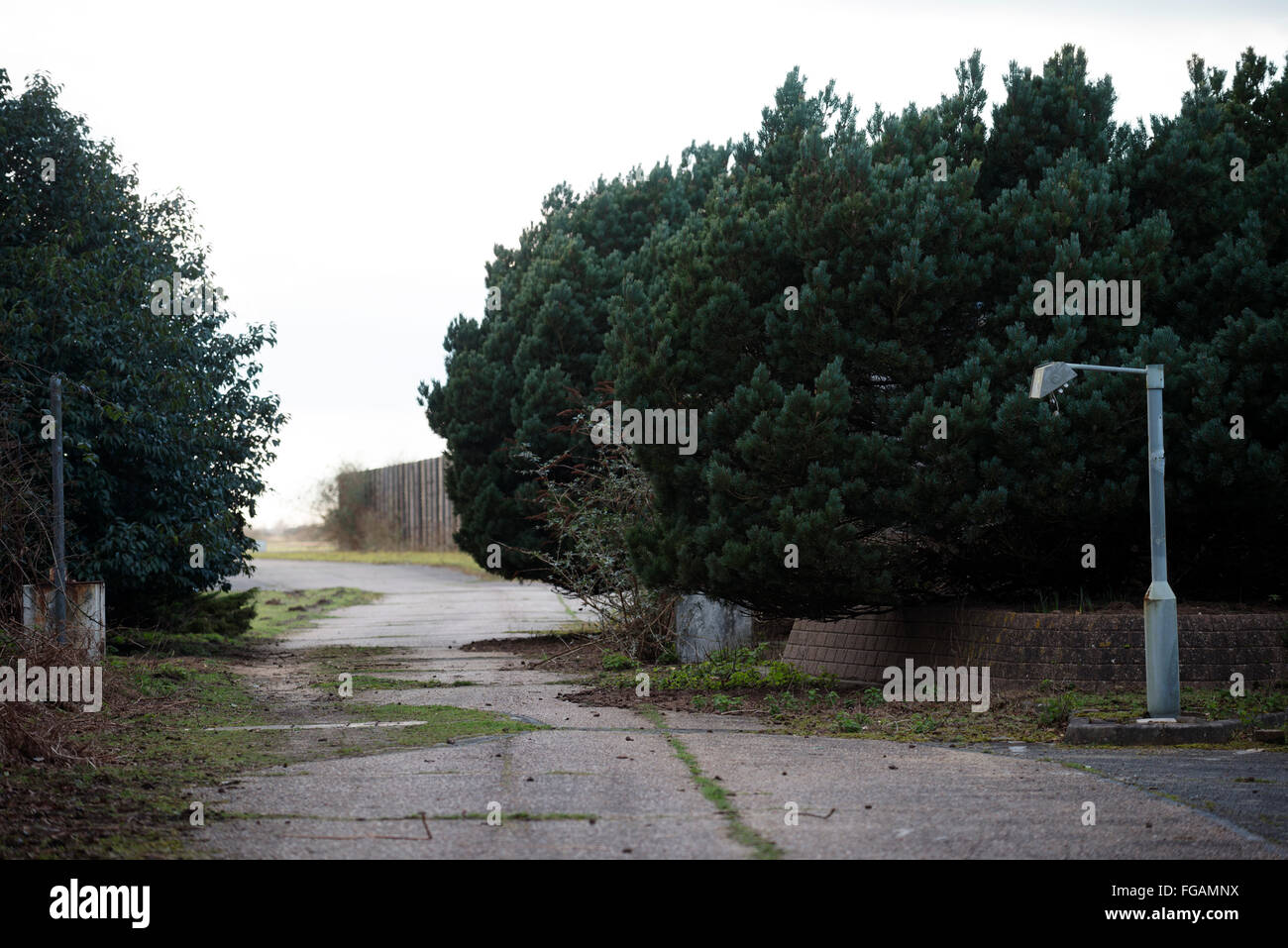 East Gate entrance to Woodbridge Airfield, Suffolk, UK Stock Photo - Alamy