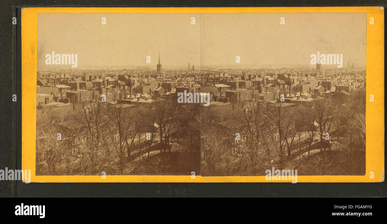 A panoramic photograph by R. Newell, showing a southeast view of ...