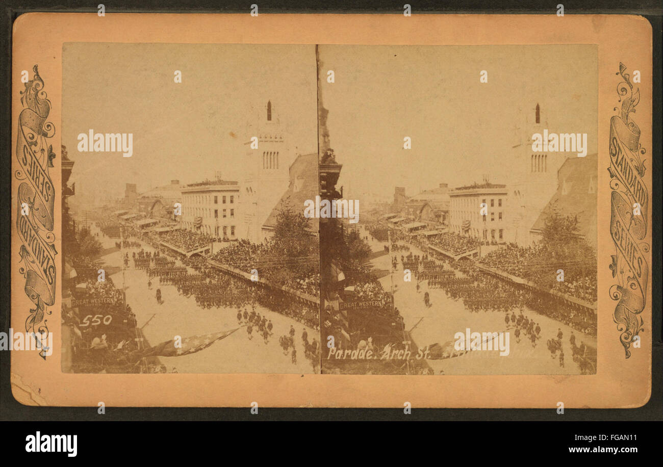 Parade. Arch Street, Philadelphia, Pa, from Robert N. Dennis collection ...