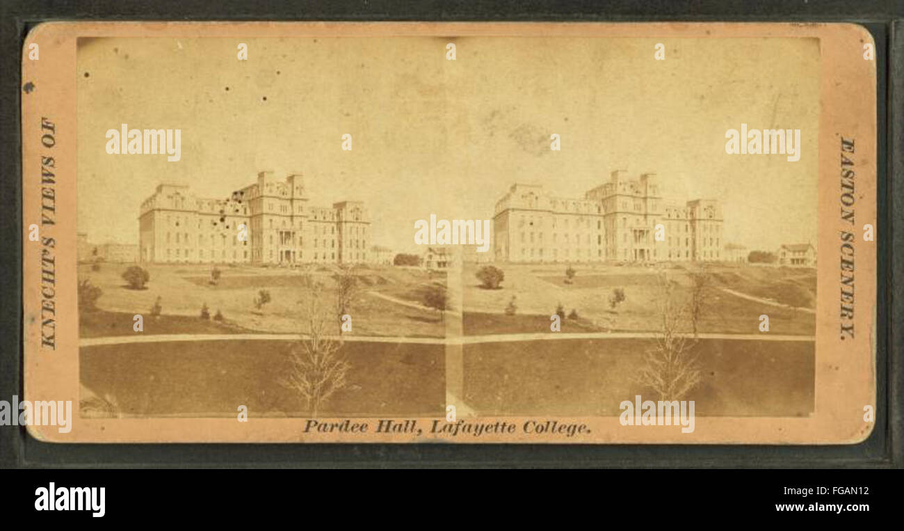 Pardee Hall, Lafayette College, by R. Knecht Stock Photo - Alamy