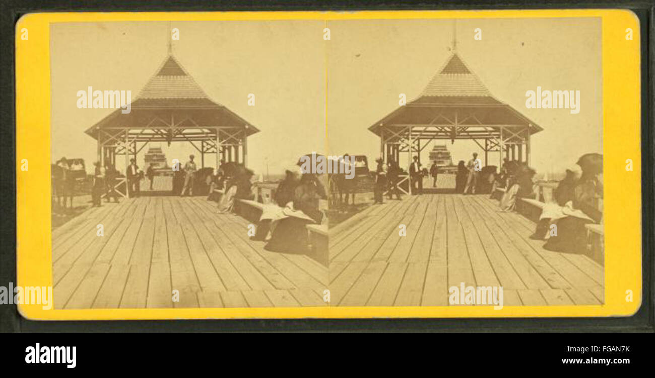 A photograph by S. F. Adams depicting a pavilion, illustrating the ...