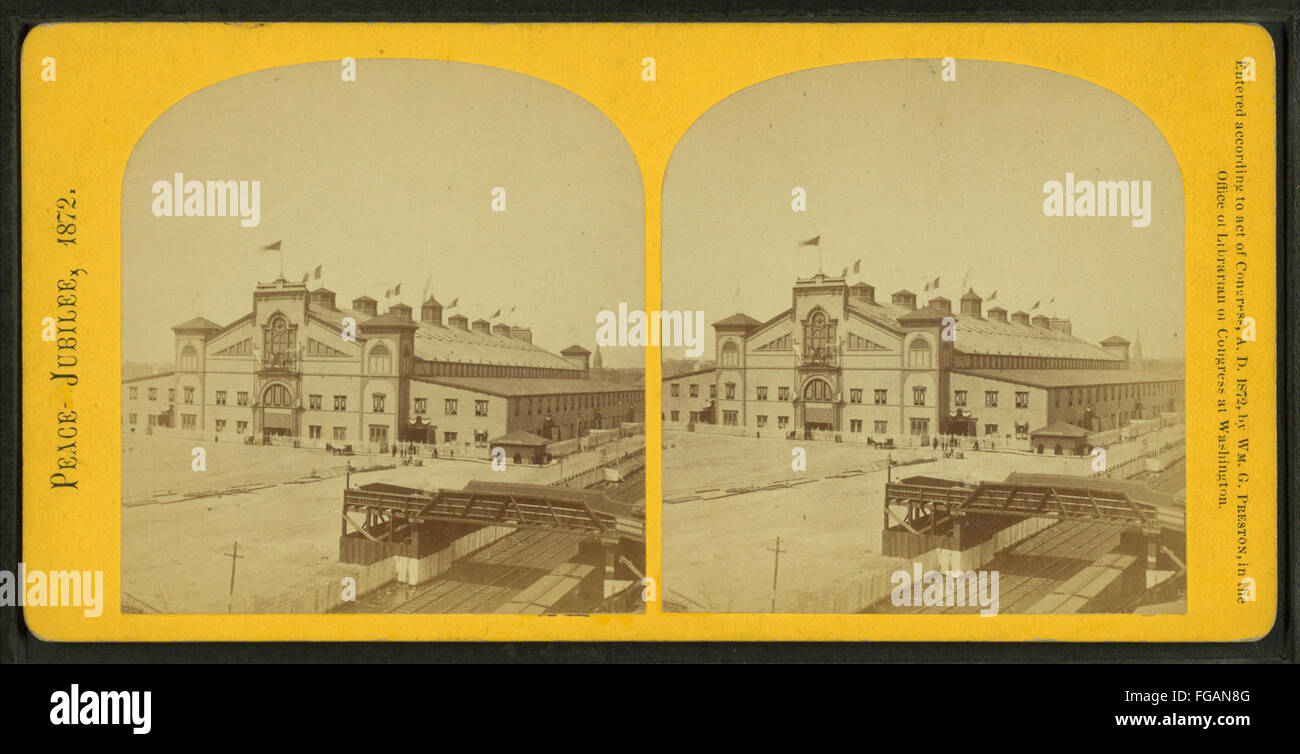 A photograph by Charles Pollock capturing the Peace Jubilee of 1872, an ...