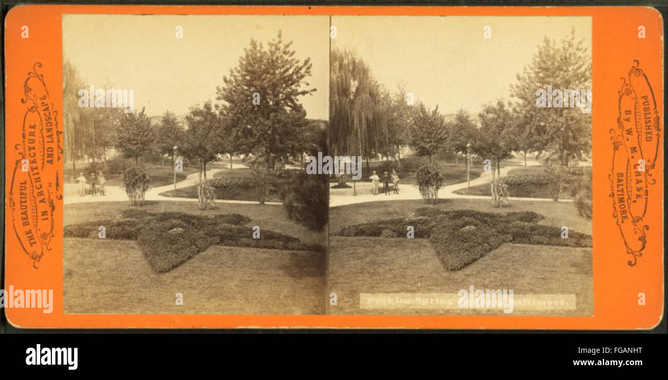 A photograph by William M. Chase showing Perkins Spring Square in ...